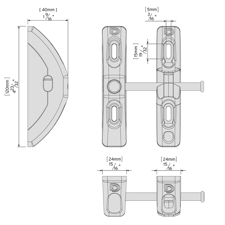 D & D Technologies TL01 - T-Latch Padlockable Toggle Latch - Fence ...
