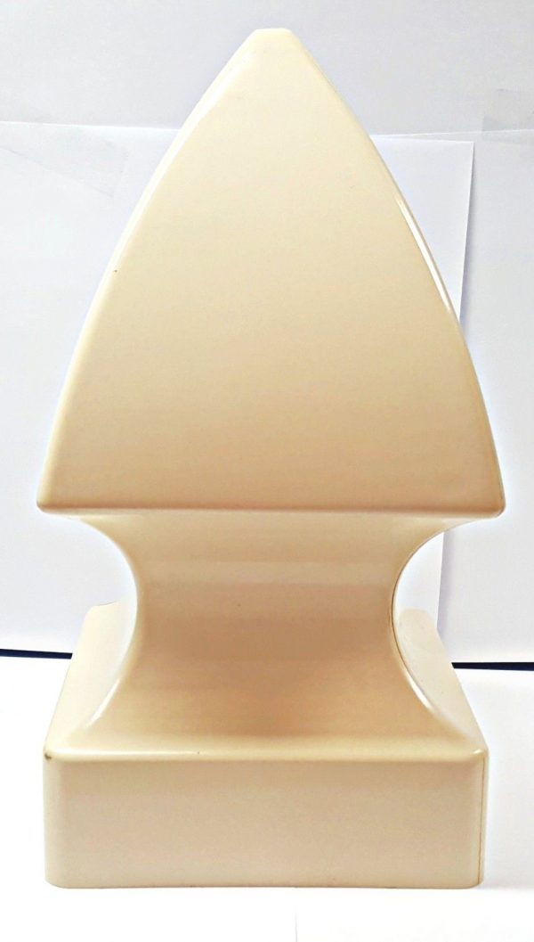 5-in x 5-in Vinyl Post Cap - Gothic - Almond - Fence Supply Inc.