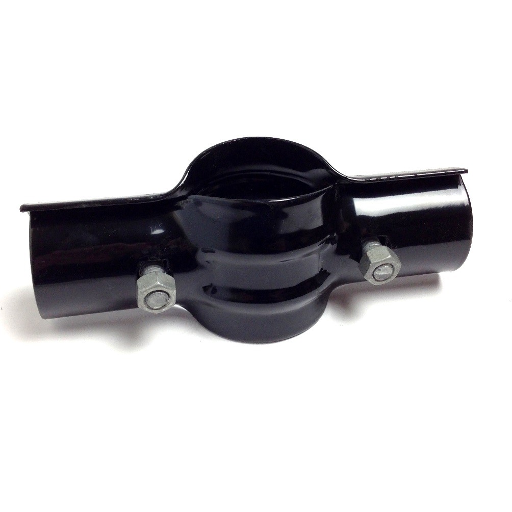 Line Rail Clamp 2 3 8 inch X 1 5 8 inch Black Fence Supply Inc 